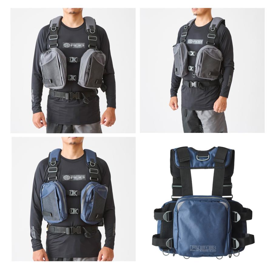 Rivalley Rivalley(リバレイ) '24 RBB サーフゲームベスト (サーフ用ゲームベスト)(フィッシングベスト・釣り用品・収納・メッシュ仕様) (7732) (別店舗発送商品 ...