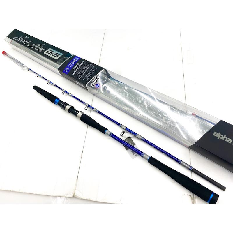 alpha tackle tackle(アルファタックル) SHORT ARM GS(ショートアーム GS) 73 170MH (船竿)(ライトゲームロッド)(7:3調子・2ピース ...
