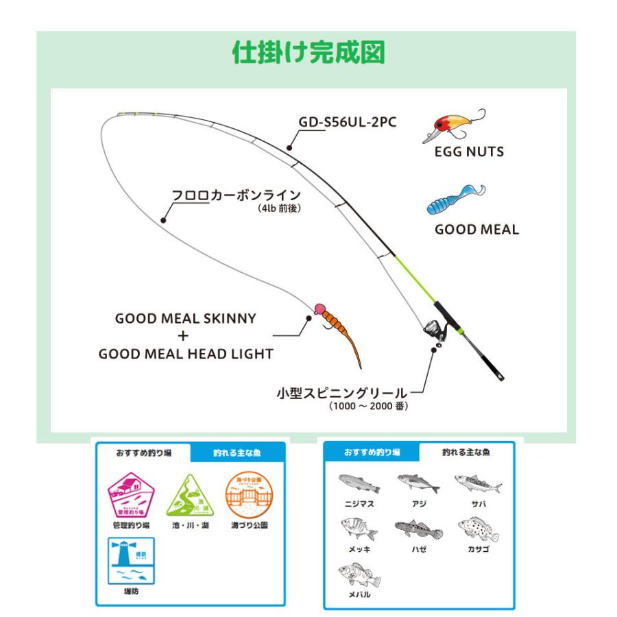 JACKALL JACKALL(ジャッカル) GOOD ROD(グッドロッド) GD-S56UL-2PC (オレンジ) - : 自然満喫屋 ...