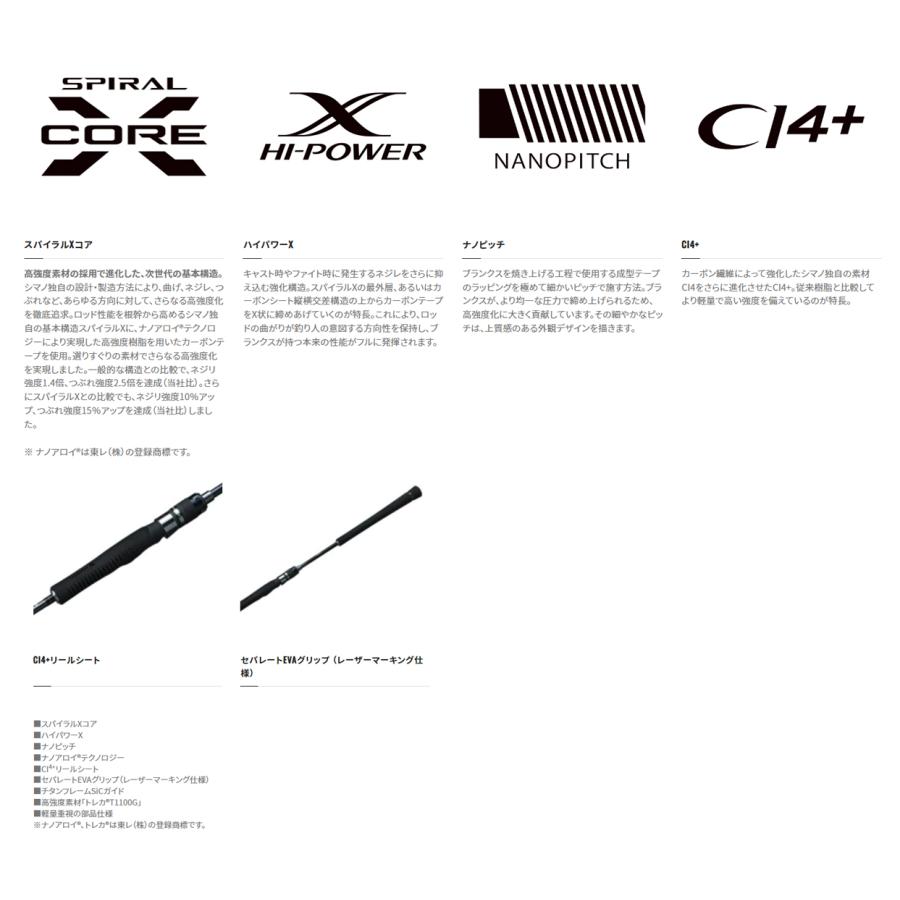 シマノ シマノ '21 OCEA JIGGER CONCEPT S(オシアジガー コンセプト S) S66-3 (ジギングロッド)(スピニング・1ピース) (395337)- : 自然満喫屋 ...