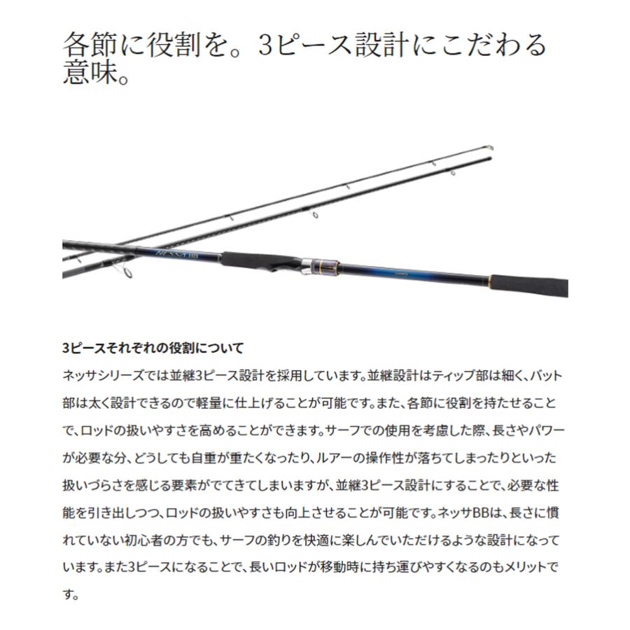 シマノ シマノ '22 NESSA BB(ネッサ BB) S100MH+ (サーフ専用ロッド)(スピニング・3ピース) (354303)- : 自然満喫屋 - 通販 - Yahoo!ショッピング