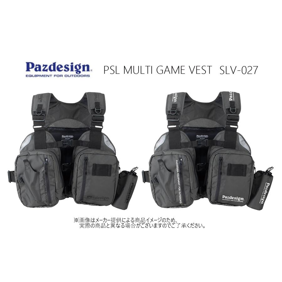 Pazdesign Pazdesign(パズデザイン) PSL マルチゲームベスト (釣りウエア・フローティングベスト・ポーチ・小物収納・ボトルホルダー・ルアーケース) (SLV-027 ...