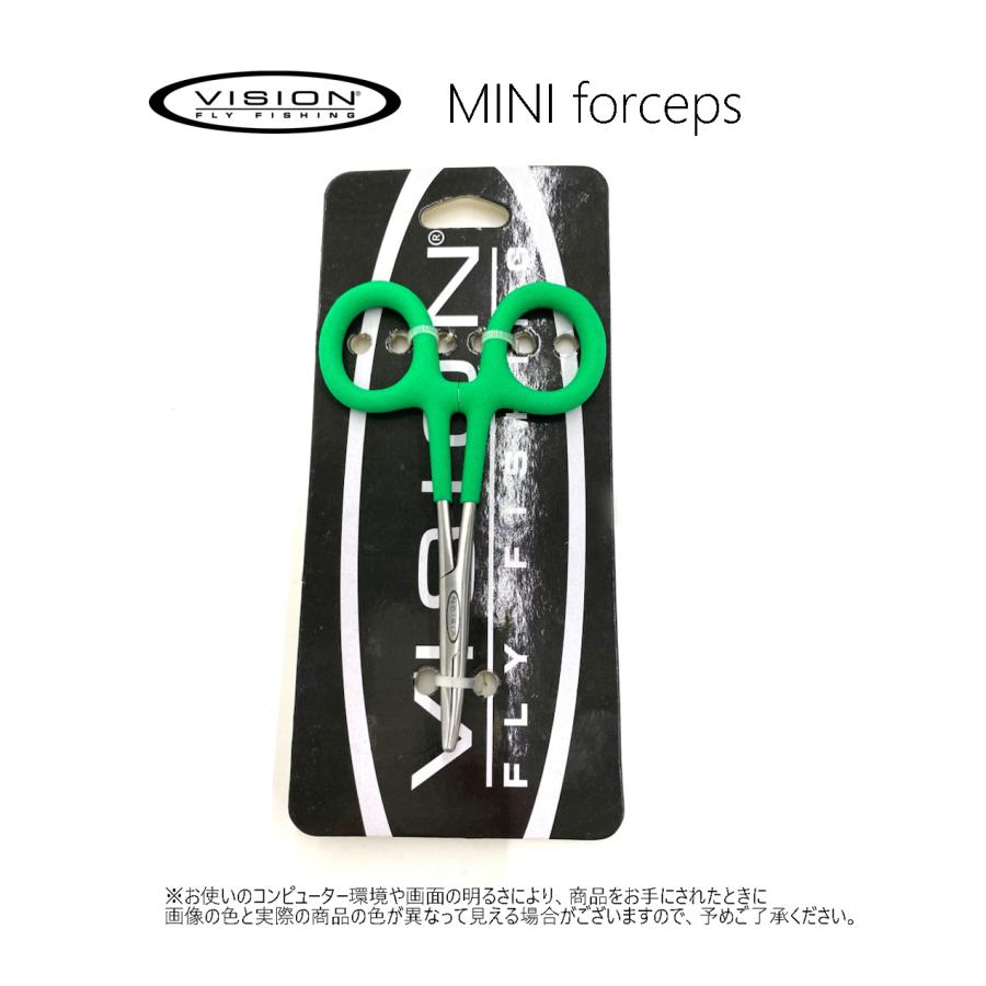 VISION(ビジョン) MINI forceps(ミニフォーセプス) (先端カーブ)(フライ用品・釣り)(フライフィッシング) (V9008 ...