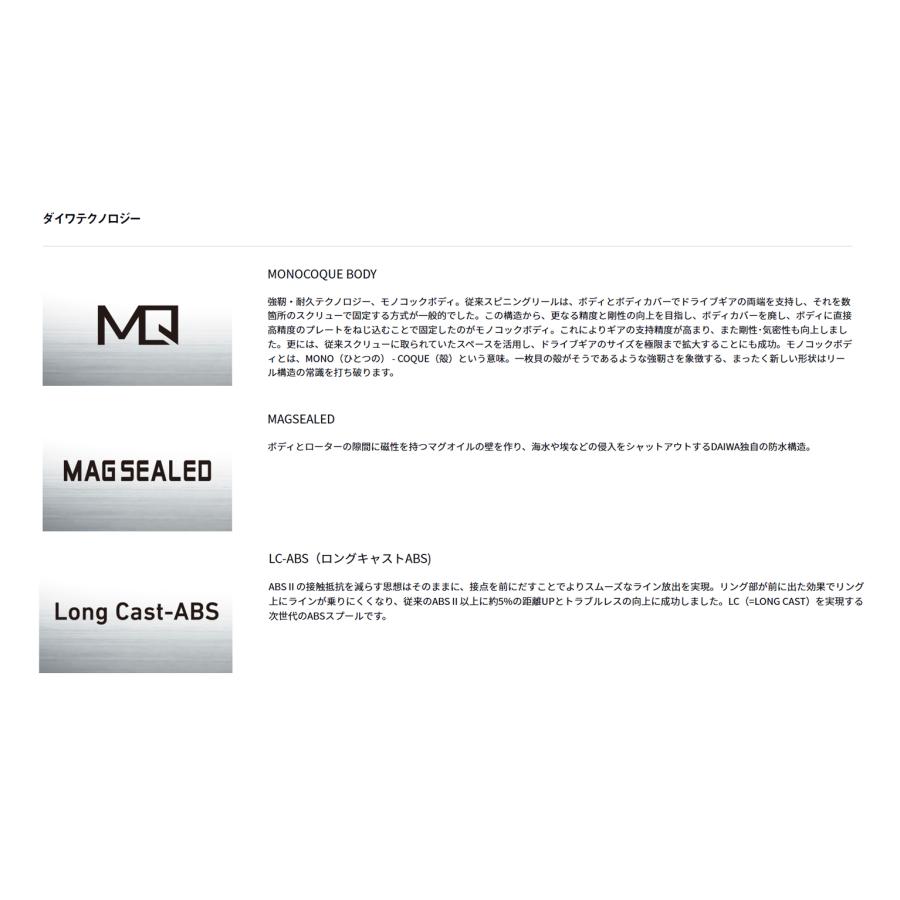 DAIWA（釣り） ダイワ '25 銀狼LBQD(ぎんろう/GINRO LBQD) (スピニングリール)(レバーブレーキ)(磯・チヌ・クロダイ) (445095)- : 自然満喫屋 - 通販 ...