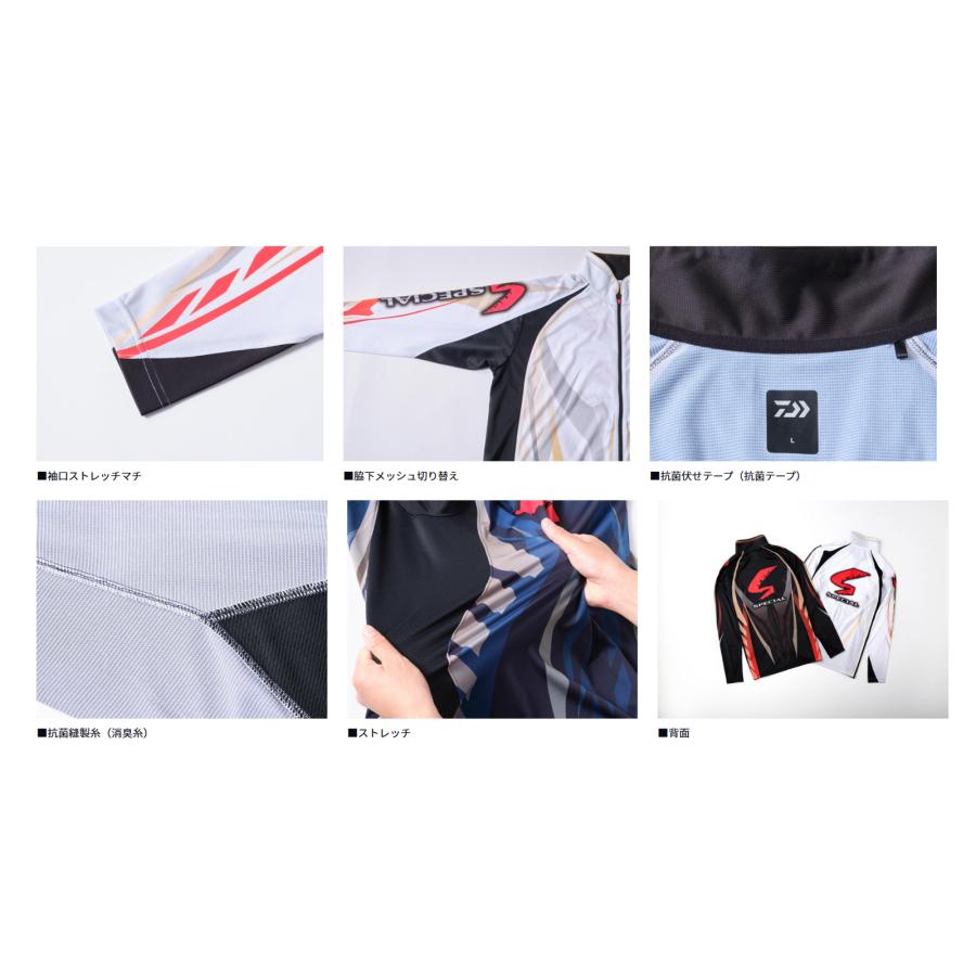 DAIWA（釣り） 【メール便可】ダイワ '25スペシャルロングスリーブフルジップシャツ (フィッシング長袖ウエア・紫外線カット・速乾・通気性・軽量薄手)XLサイズ(DE-7225 ...