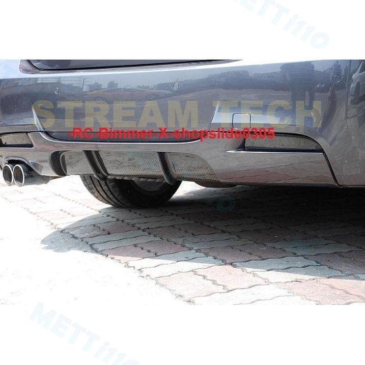 BMW E90 E91 3シリーズ Mスポーツ 後期 LCI用 パフォーマンススタイル ハーフカーボン リアディフューザー リアアンダースポイラー リアリップ 綾織カーボン ...