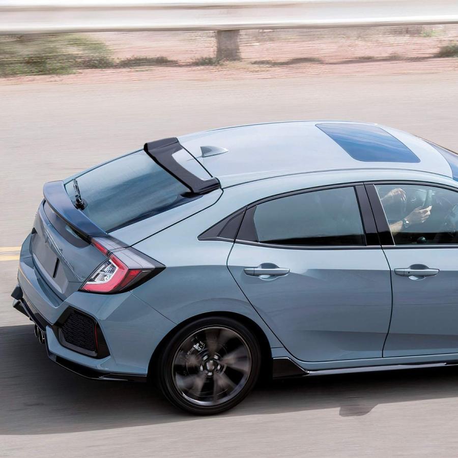 ホンダ シビック ハッチバック リアスポイラー ウイング ルーフスポイラ スポイラー FK7 FK8 タイプR適用 カーボンファイバー柄 H29-R2 :p211847479e69:しずく ...