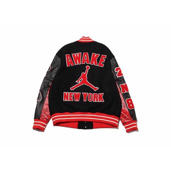 NIKE（ナイキ） FQ5439-657 ジョーダン x アウェイク ニューヨーク ヴァーシティ ジャケット ブラック 送料無料 ...