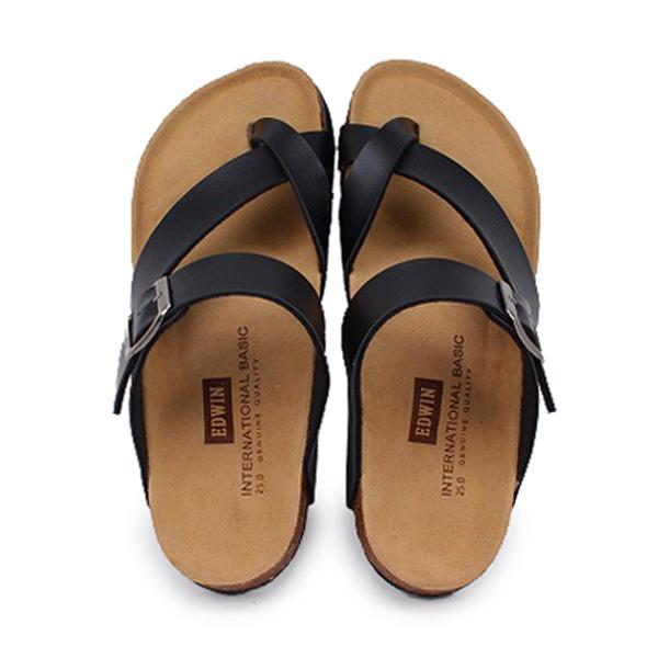 EDWIN エドウィン フットベット サンダル カジュアル アウトドア レジャー ブラック メンズ EB1003 : OnStep - 通販 - Yahoo!ショッピング