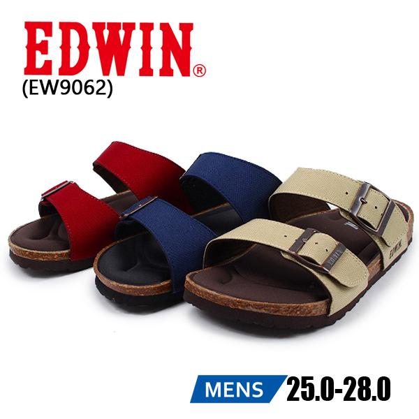 EDWIN エドウィン ワイン ベージュ ネイビー サンダル メンズ EW9062 : OnStep - 通販 - Yahoo!ショッピング