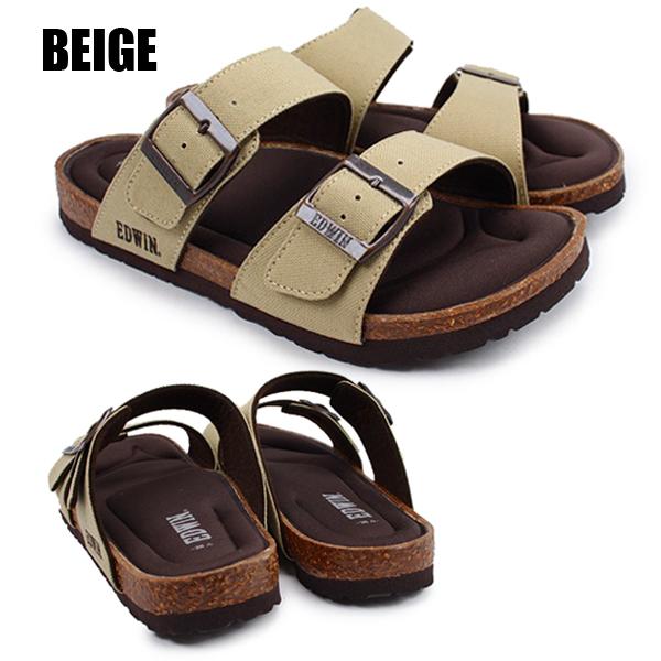 EDWIN エドウィン ワイン ベージュ ネイビー サンダル メンズ EW9062 : OnStep - 通販 - Yahoo!ショッピング