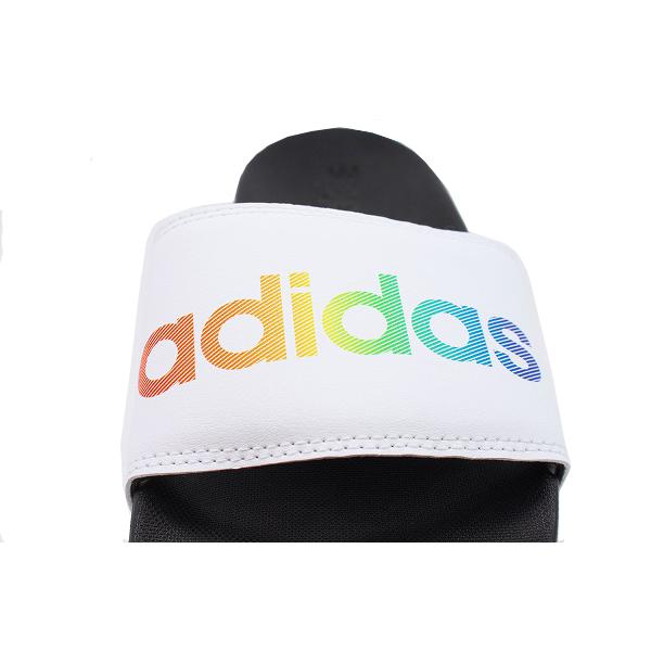 adidas アディダス アディレッタ コンフォート ブラック/ホワイト サンダル 靴 レディース H02488 : OnStep - 通販 ...