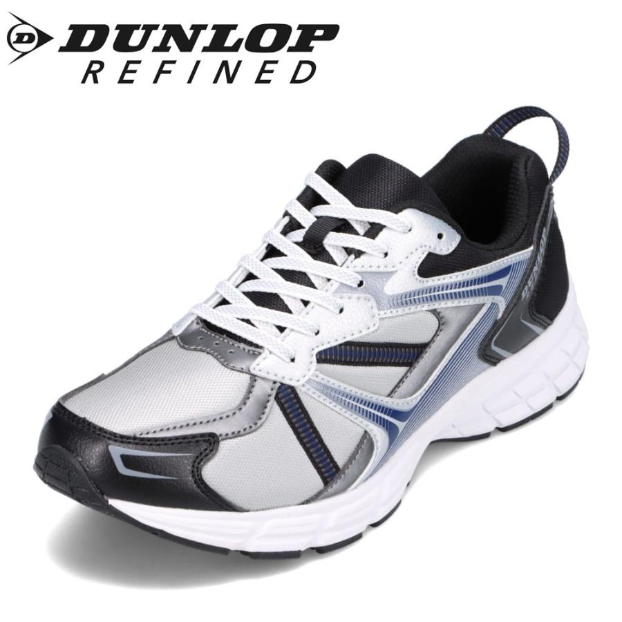 DUNLOP REFINED ダンロップ リファインド DM2011 メンズ スニーカー ローカットスニーカー 幅広 ゆったり シルバー×ブラック : SHOEPLAZA Yahoo!店 ...