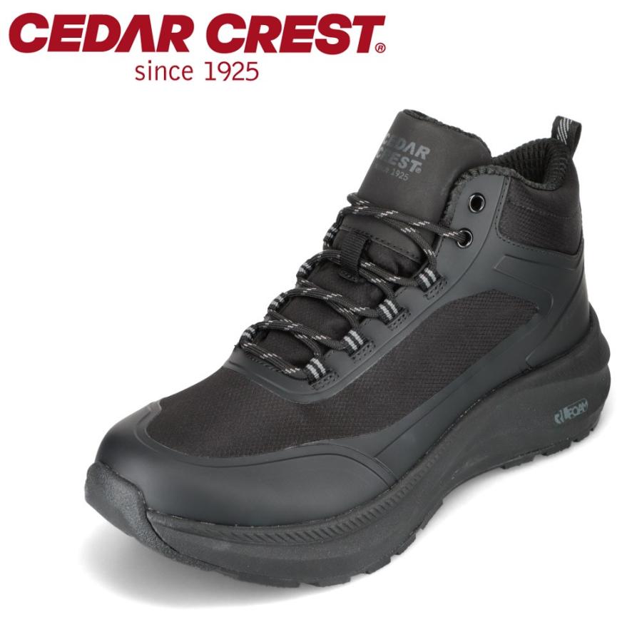 CEDAR CREST セダークレスト CC-9854 メンズ スニーカー 防水 蒸れない 防滑 透湿 クッション性 反発性 高反発 ブラック ...