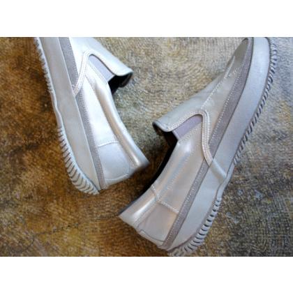 SPINGLE スピングル 靴 スニーカー メンズ レディース SP-1044 刺し子 襤褸 ステッチ スリッポン SlipOn シルバー ...