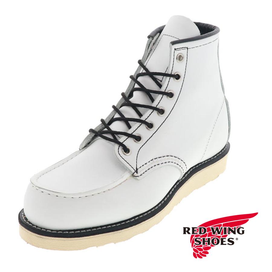 RED WING SHOES レッドウィング RW 8871 6" MOC-TOE モックトゥ メンズブーツ WH ホワイト : 靴のシュー ...