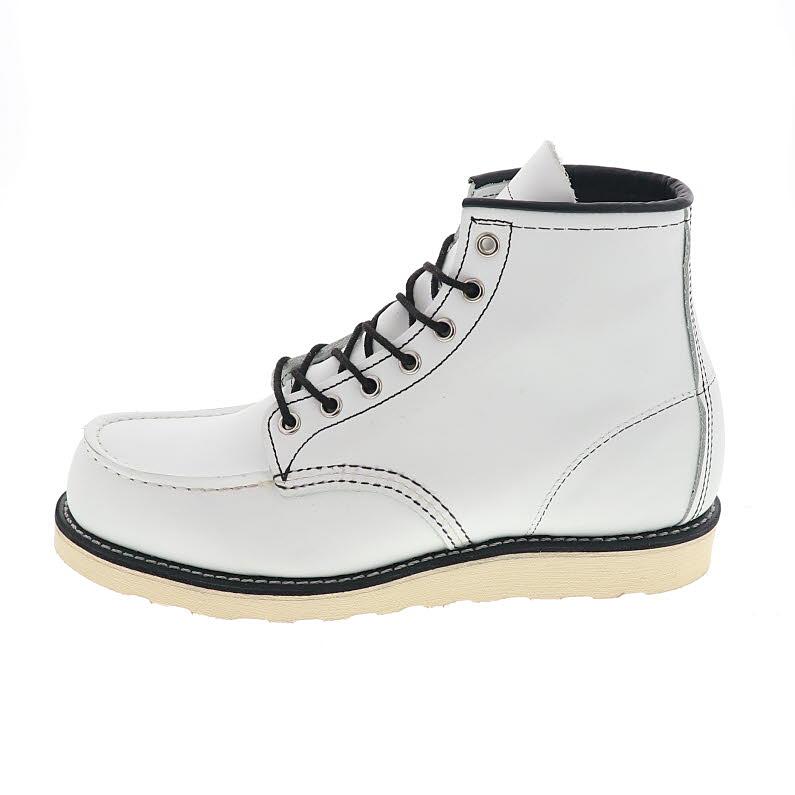 RED WING SHOES レッドウィング RW 8871 6" MOC-TOE モックトゥ メンズブーツ WH ホワイト : 靴のシュー ...