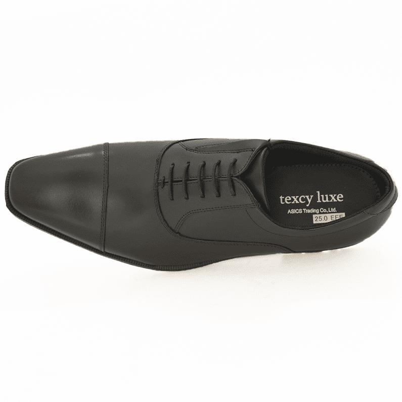 texcy luxe テクシーリュクス メンズビジネスシューズ ストレートチップ 通勤 ビジネス リクルート 抗菌消臭 幅広3E TU-7010 BL ブラック : 靴のシューマート - 通販 ...