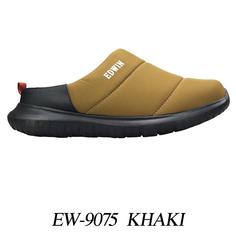 EDWIN（エドウィン） クロッグサンダル メンズ EW9075 黒 ブラック カーキ シューズ 靴 軽量 保温 あったか 冬サンダル 暖かいサンダル : シューズパーク ビースタイル ...