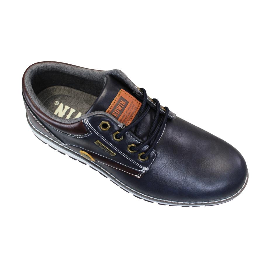 EDWIN（エドウィン） 防水スニーカー メンズ EDW-7980 防滑 滑りにくい ワイド 靴 ブラック 黒 ネイビー ブラウン キャメル EDWIN 25.0cm〜30.0cm ...