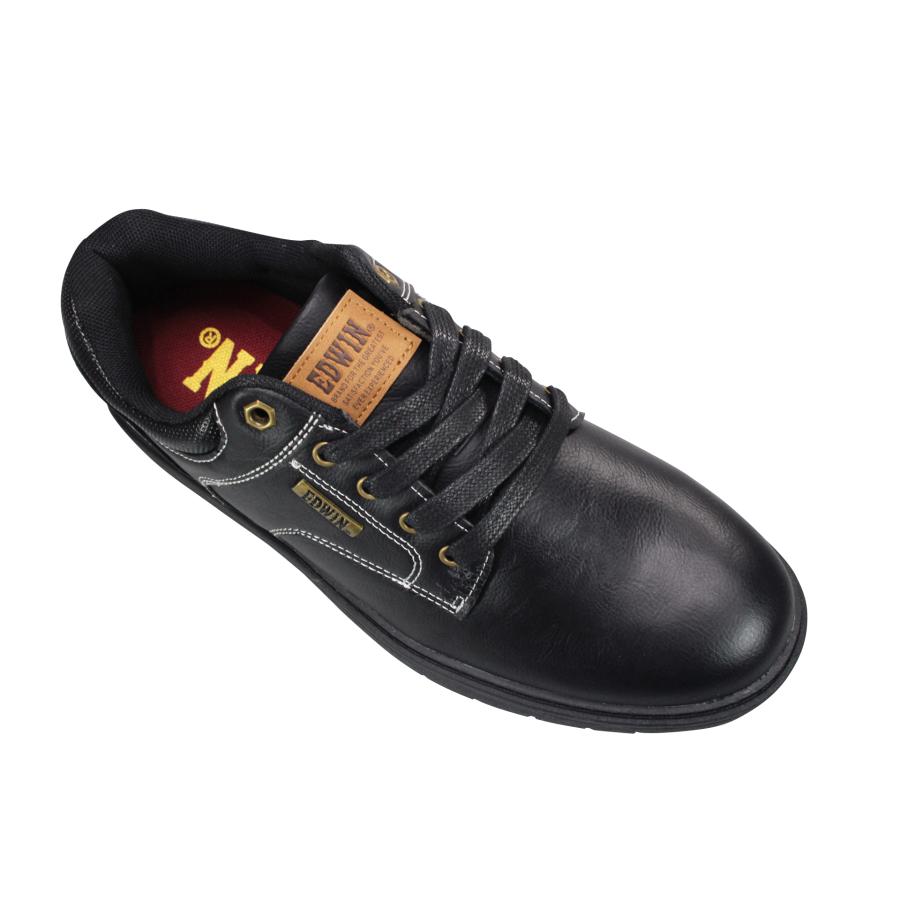 EDWIN エドウィン スニーカー メンズ EDW-7380 ブラック ブラウン 黒 撥水 滑りにくい 防滑ソール カジュアル シューズ EDW7380 : シューズパーク ビースタイル ...