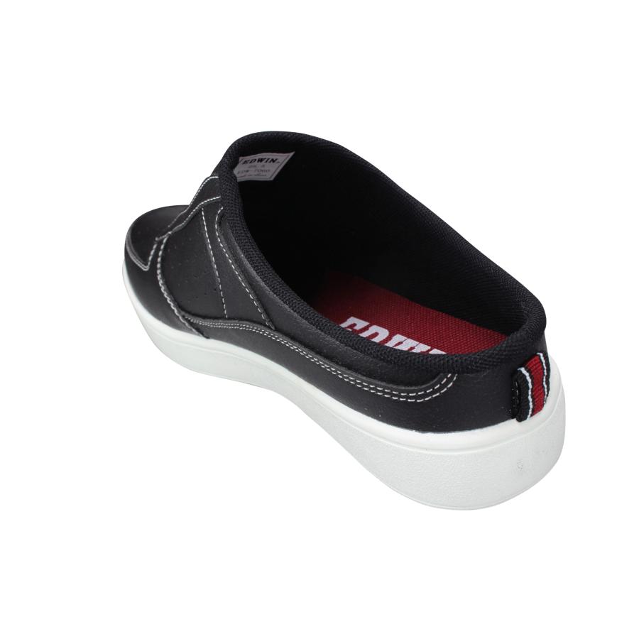 EDWIN（エドウィン） スニーカー サンダル メンズ EDW-7060 スリッポン ホワイト ブラック 白 黒 軽量 軽い かかとなし シューズ : シューズパーク ビースタイル - 通販 ...