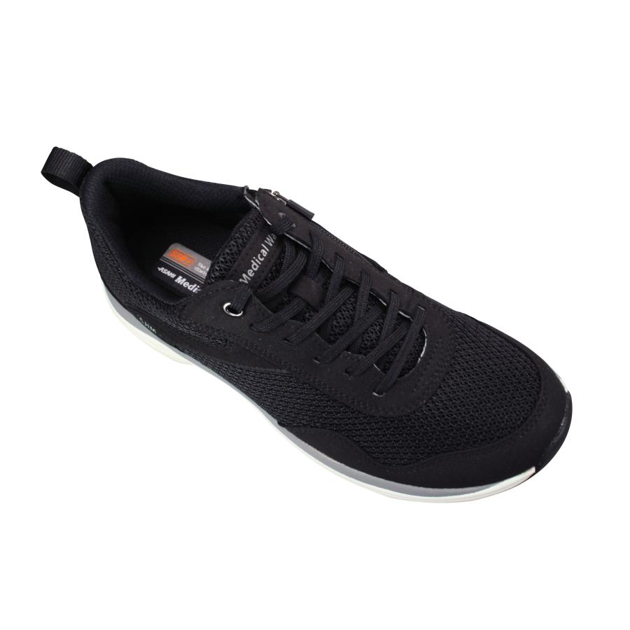 アサヒシューズ アサヒ メディカルウォーク WK M032 メンズ ブラック 黒 ネイビー ワイド 幅広 4E ファスナー ひざのトラブル予防 : シューズパーク ビースタイル - 通販 ...