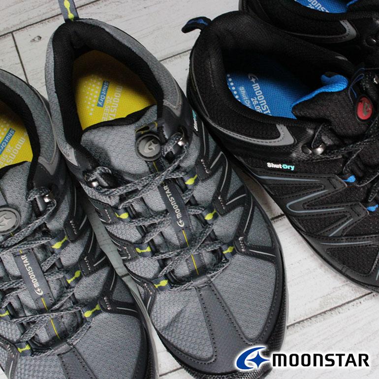 MoonStar ムーンスター サプリスト アウトドアシューズ スニーカー メンズ SPLT SDM01 トレッキング キャンプ 運動靴 4E 幅広 ワイド 透湿 防水 抗菌 : シューズ ...