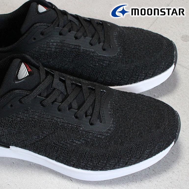 MoonStar ムーンスター シナジークッション スニーカー メンズ SNGY MY04 ブラック 柔らかい 靴 紐靴 ワイド 3E eee 幅広め : シューズパーク ビースタイル ...