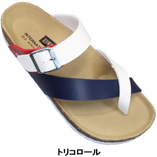 EDWIN エドウィン サンダル EB-1003 メンズ トリコロール ブラック 25.0cm~28.0cm : 靴ショップやまう - 通販 - Yahoo!ショッピング