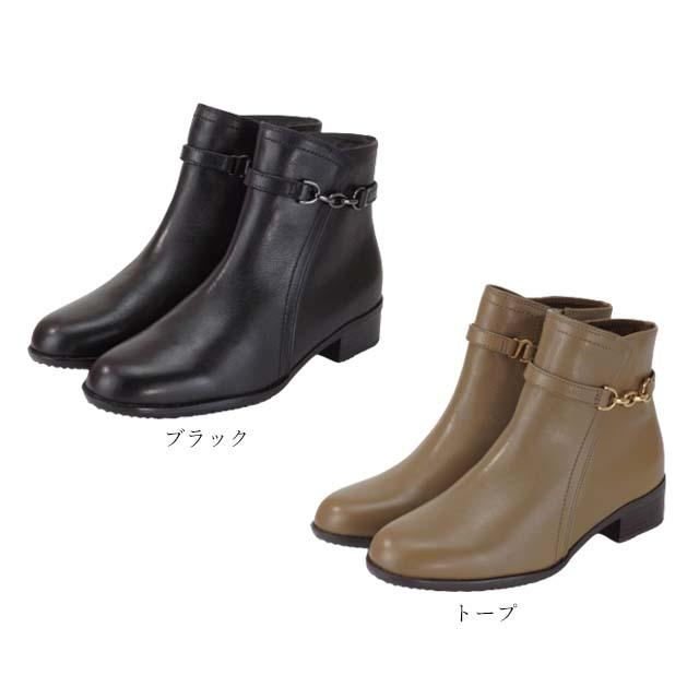 Yukiko Kimijima 9120SFR ユキコキミジマ ショートブーツ 3E EEE 幅広 ローヒール 2WAY 本革 屈曲性 履きやすい 合わせやすい 30代 40代 50代 ミセス ...