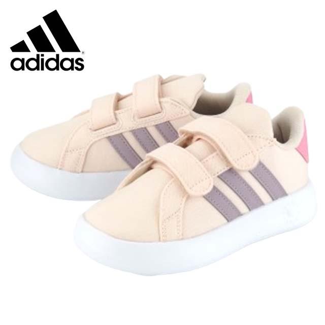 adidas スニーカー キッズ ID5263 アディダス 子ども 靴 シューズ マジックテープ 女の子 ワンダークォーツ/プリラブドフィグ ...