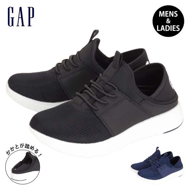 GAP GPU22321 レディース メンズ スニーカー ユニセックス スリッポン ヒモなし 2WAY 踵が踏める 軽い 旅行 散歩 普段履き お揃い スポーティ ギャップ : Shoes ...