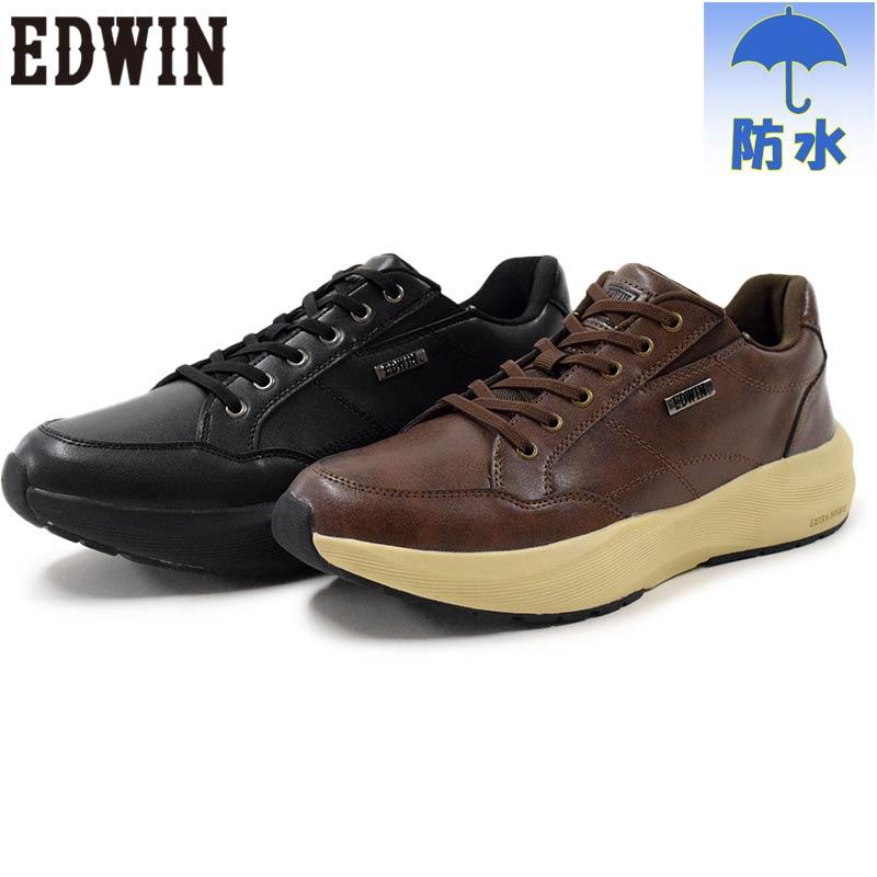 EDWIN 幅広 エドウィン メンズ スニーカー 靴 シューズ 防水 透湿 抗菌 防臭 雨 ファスナー カジュアル 黒 EDW-7368 : シューズ愛ランドヤフー店 - 通販 - Yahoo ...