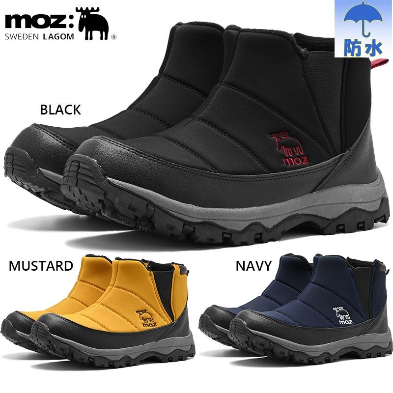 moz 3E 幅広 ワイド モズ 紳士 メンズ サイドゴアブーツ ブーツ 靴 シューズ スノーブーツ 防寒 防水 防滑 軽量 フリース 冬 雪 雨 3671 : シューズ愛ランドヤフー店 ...