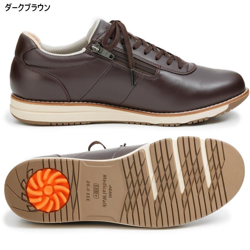 3E 幅広 ワイド メディカルウォーク メンズ WK M039 スニーカー 靴 シューズ ウォーキング 旅行 散歩 本革 ファスナー 立ち仕事 KV78551 KV78552 : シューズ愛 ...