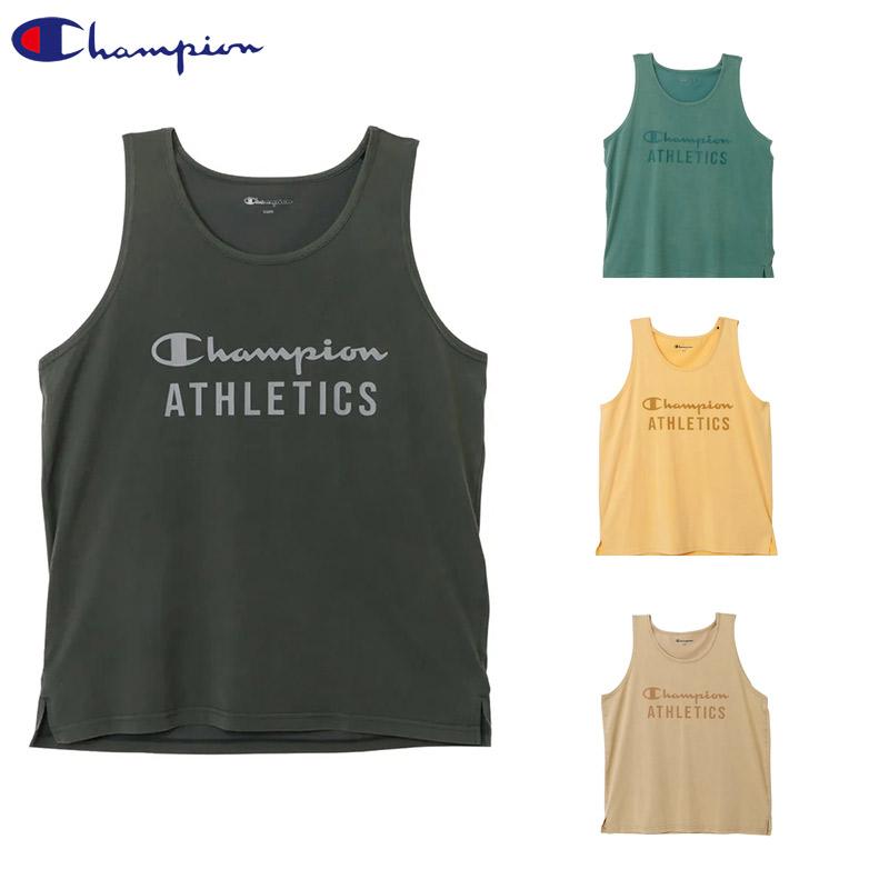 Champion チャンピオン メンズ タンクトップ アパレル ランニング トレーニング ヨガ ジム スポーツ トップス ノースリーブ Uネック 吸汗速乾 C3-BS304 : シューズ愛 ...