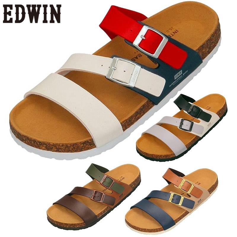 EDWIN エドウィン サンダル メンズ 靴 シューズ コンフォート カジュアル シンプル EB1005 : シューズ愛ランドヤフー店 - 通販 - Yahoo!ショッピング