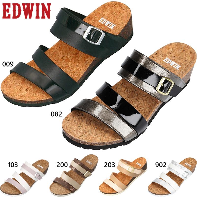 EDWIN エドウィン サンダル レディース 靴 シューズ コンフォート カジュアル EW6012 : シューズ愛ランドヤフー店 - 通販 - Yahoo!ショッピング