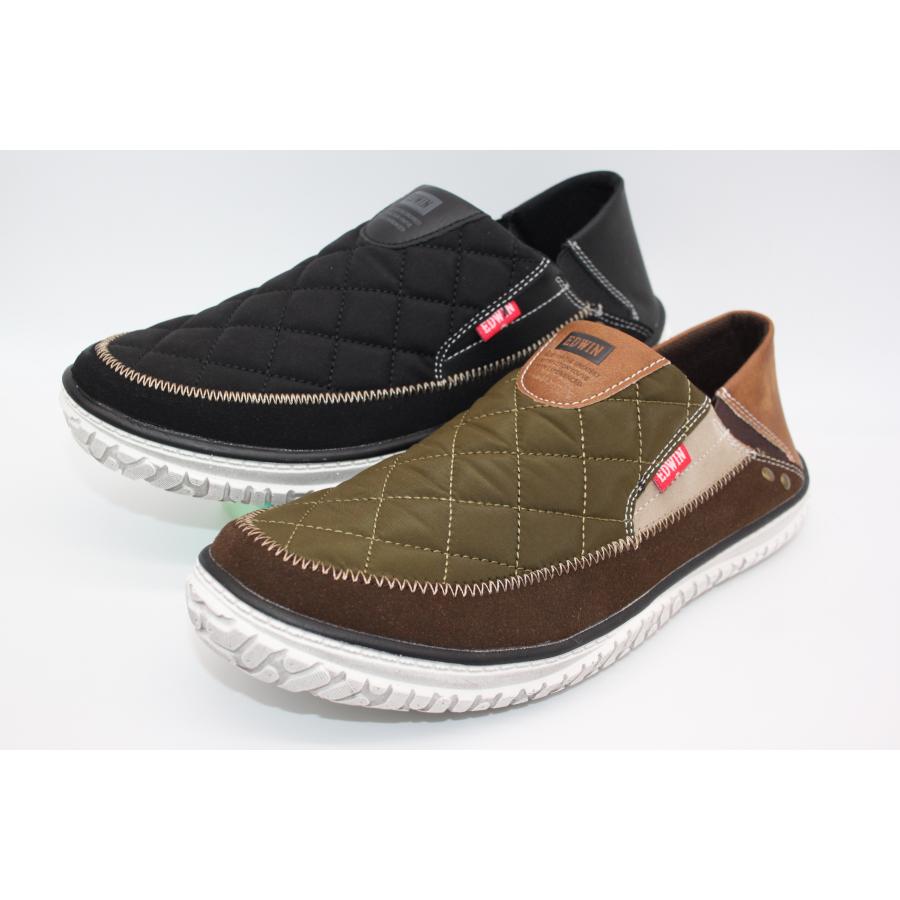 EDWIN エドウィン メンズ スニーカー EDW7768 BLACK ブラック KHAKIカーキ : edw7768 : 靴屋anbi - 通販 - Yahoo!ショッピング