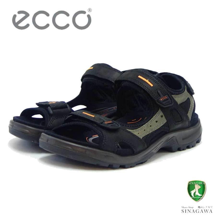 ecco エコー ECCO OFFROAD Mens Sports Sandal ブラック 06956450034（メンズ）3点ストラップ ...
