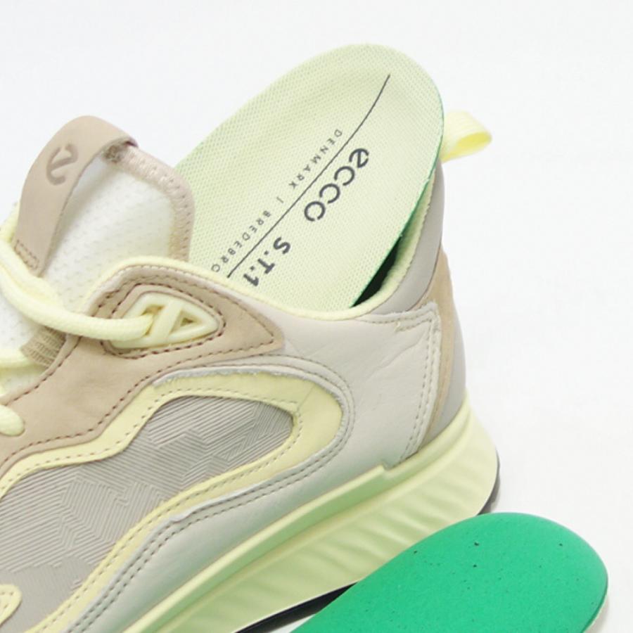 ecco（エコー） ECCO ST.1 W マルチカラー LIMESTONE 83784352578 （レディース） 快適な履き心地のレザースニーカー レースアップシューズ ウォーキング ...