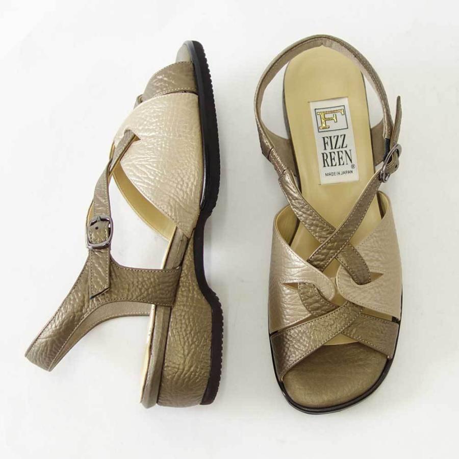 フィズリーン FIZZ REEN 0373 シャンパーン（レディースサンダル） ゆったりEEEEのバックストラップ（日本製） コンフォート カジュアル 4E : 靴のシナガワ - 通販 ...