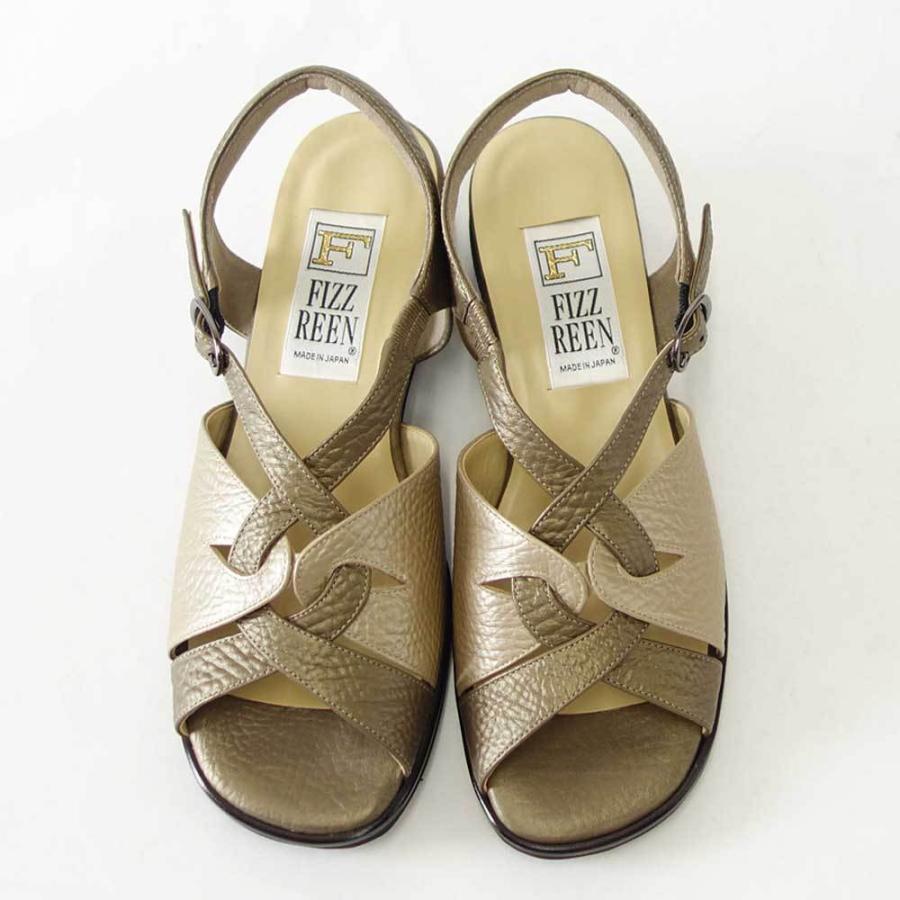 フィズリーン FIZZ REEN 0373 シャンパーン（レディースサンダル） ゆったりEEEEのバックストラップ（日本製） コンフォート カジュアル 4E : 靴のシナガワ - 通販 ...