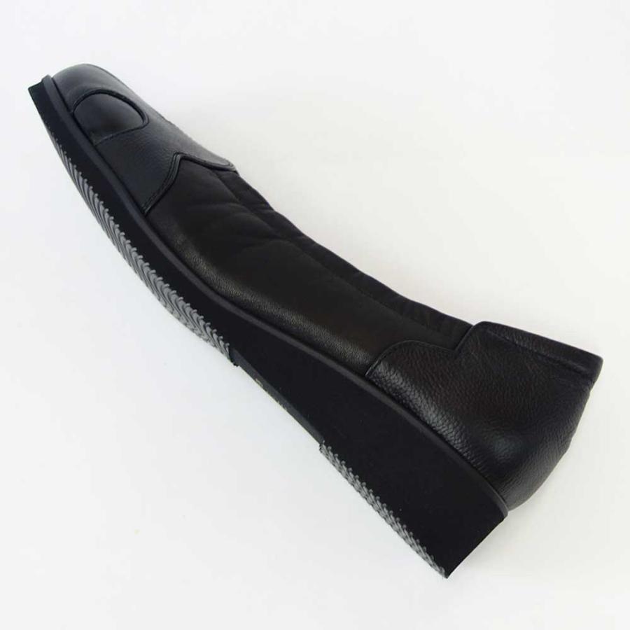 フィズリーン FIZZ REEN 3020 ブラック（レディース） 快適EEEEのウェッジパンプス（日本製） スリッポン ウェッジシューズ 4E レザーシューズ コンフォート : 靴のシナガワ ...