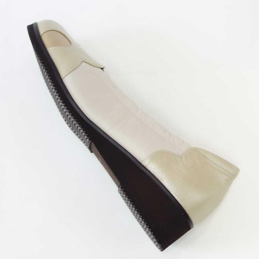 フィズリーン FIZZ REEN 3020 アイボリー（レディース） 快適EEEEのウェッジパンプス（日本製） スリッポン ウェッジシューズ 4E レザーシューズ コンフォート : 靴のシナ ...