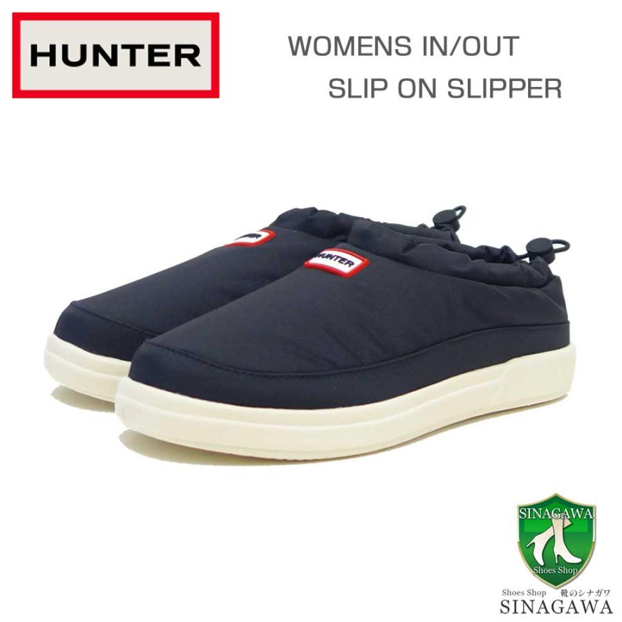 【SALE】 ハンター HUNTER WFF3100WWU（レディース）  レディース イン/アウト スリップ オン スリッパ （カラー：ブラック / シェイデッドホワイト ） サボ ラバーソール 室内履き キャンプシューズ「靴」 ハンター HUNTER WFF3100WWU（レディース） レディース イン/アウト