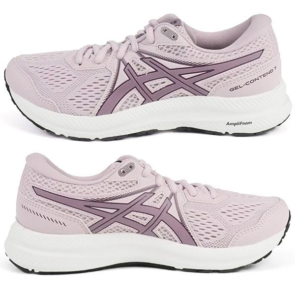 アシックス スニーカー レディース 靴 幅広 ワイズ 3E メッシュ ランニングシューズ GEL-CONTEND 7 1012A910 ...