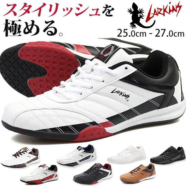 LARKINS スニーカー メンズ 白 黒ドライビングシューズ 軽量 3E 幅広 40代 50代 カジュアル L-6236 : シューズベースYahoo!店 - 通販 - Yahoo!ショッピング