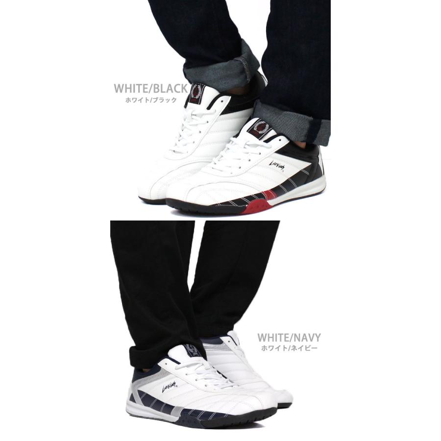 LARKINS スニーカー メンズ 白 黒ドライビングシューズ 軽量 3E 幅広 40代 50代 カジュアル L-6236 : シューズベースYahoo!店 - 通販 - Yahoo!ショッピング